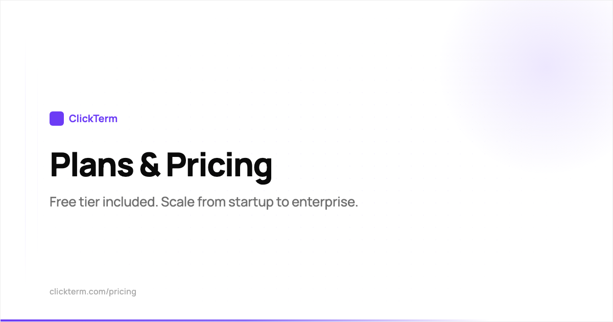 Clickwrap Software Pricing & Plans | ClickTerm